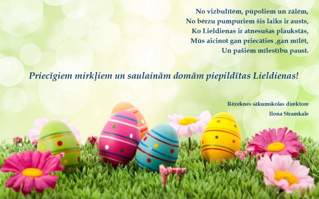 Priecīgiem mirkļiem un saulainām domām piepildītas Lieldienas ...